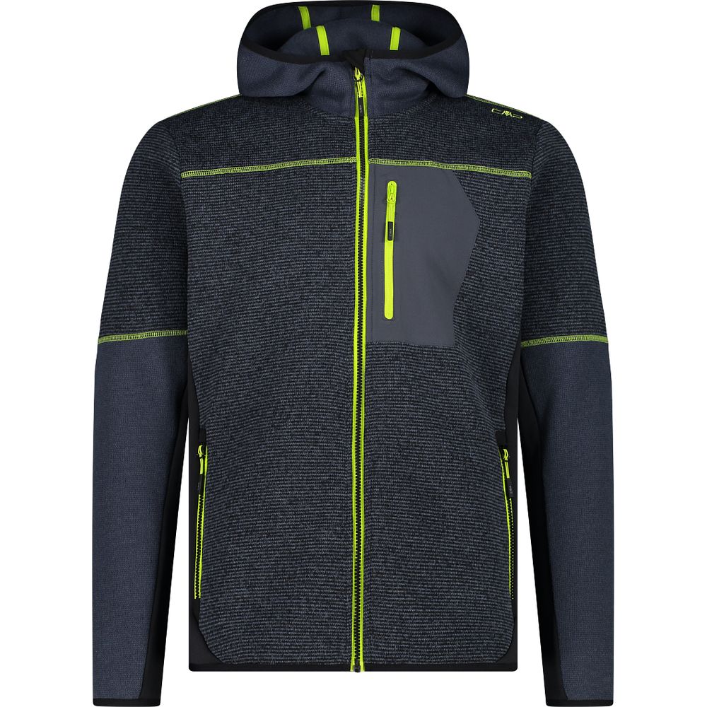 CMP Herren Jacket Fix Hood titanio-nero – Sport Praxenthaler