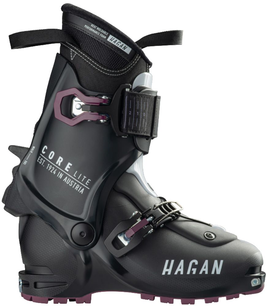 Hagan Core Lite 22/23 Damen Skitourenschuh schwarz/schwarz/aubergine ...