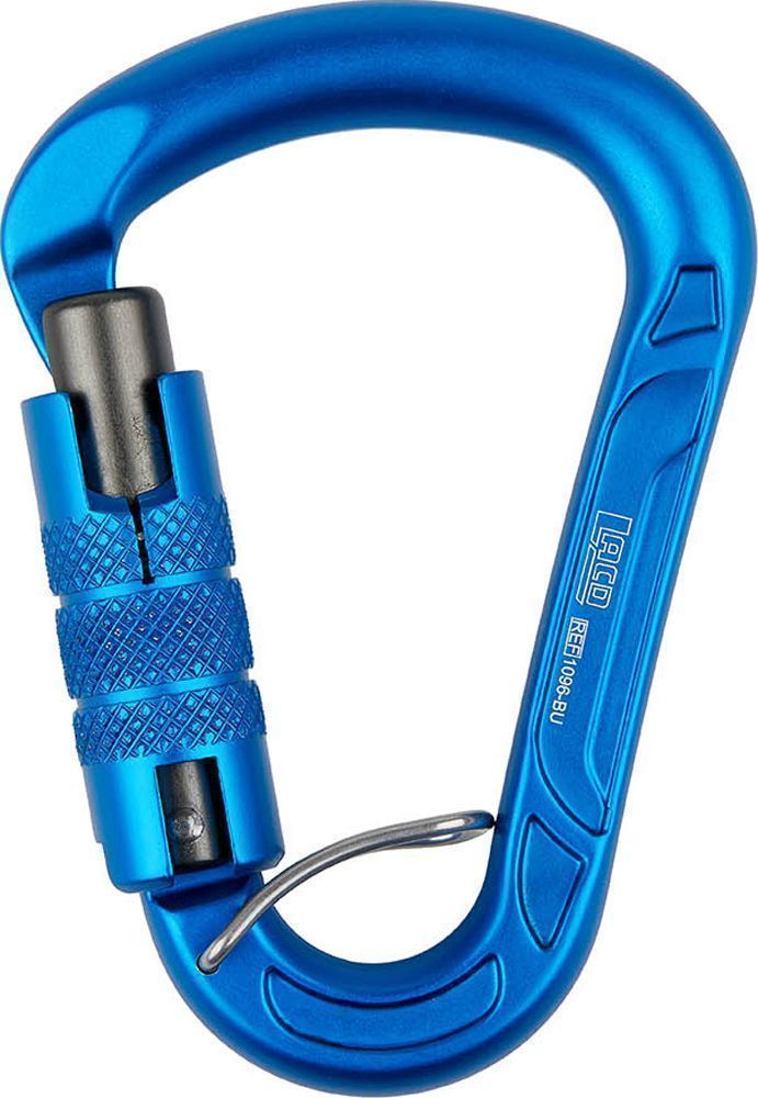 LACD Belay HMS Trilock Karabiner blue – Sport Praxenthaler
