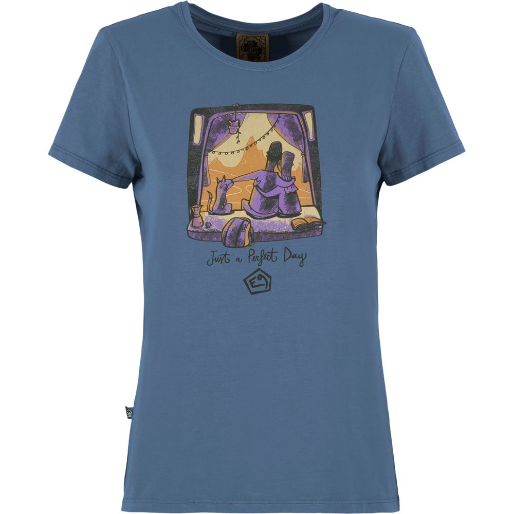E9 Mush Damen T-Shirt steel blue – Sport Praxenthaler
