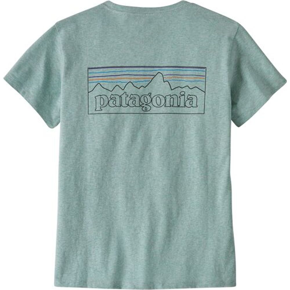 Patagonia W's P-6 Logo Responsibili Damen T-Shirt p-6 outline: virtual ...